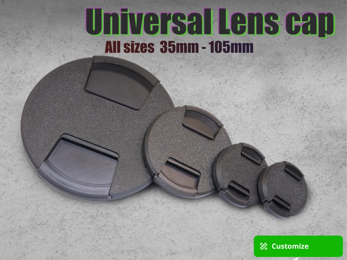 Universal lens cap - all sizes - Free 3D Print Model - MakerWorld