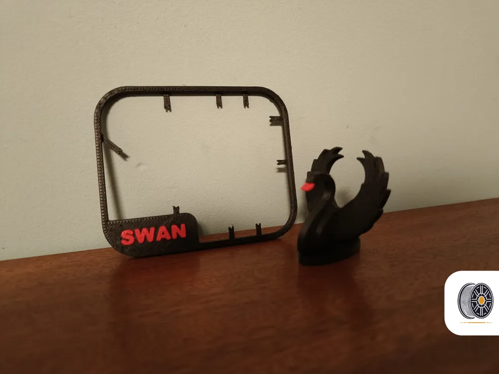 Cute Swan Kit Card | AMS Ready, two sizes by Mike.stl - MakerWorld