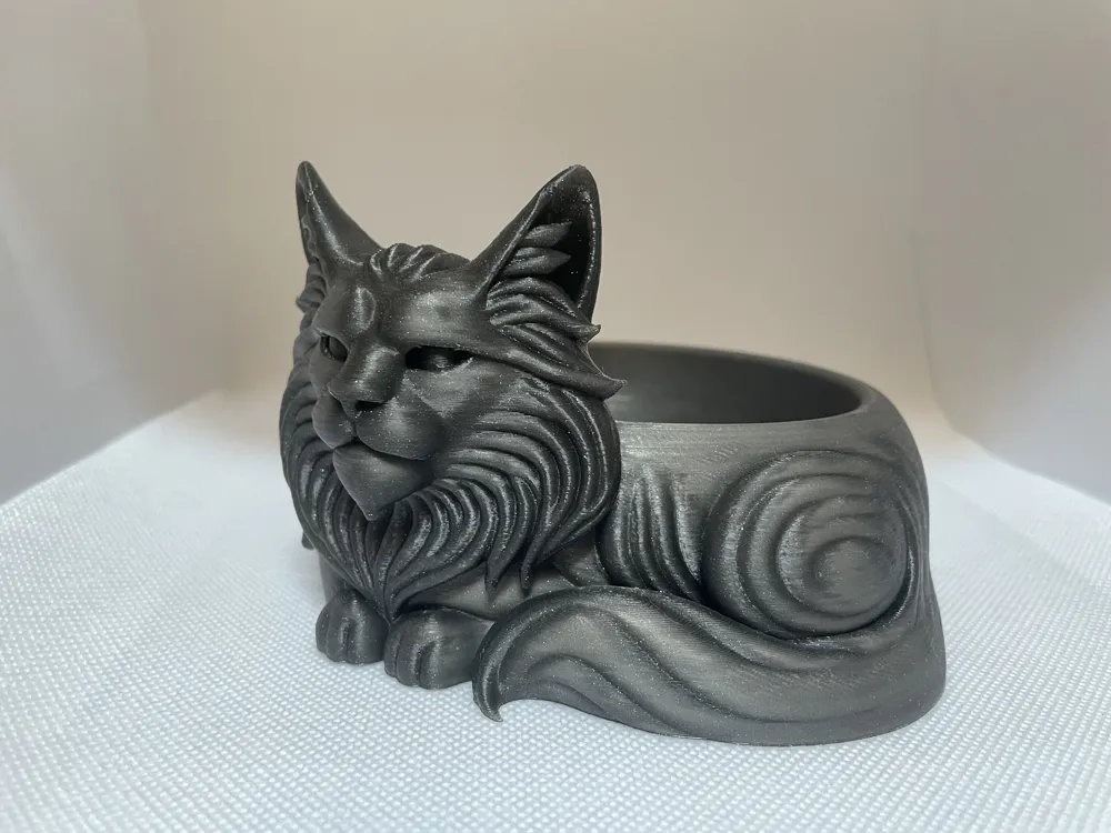 Maine Coon Cat – Regal Feline Dish or Catchall by BlackMarketier ...
