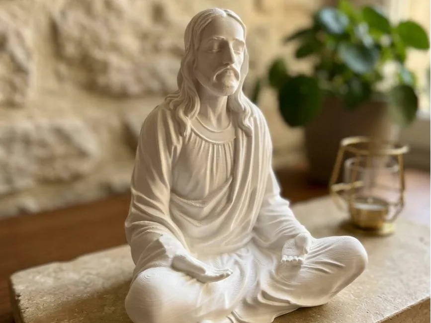 Meditating Jesus - Free 3D Print Model - MakerWorld