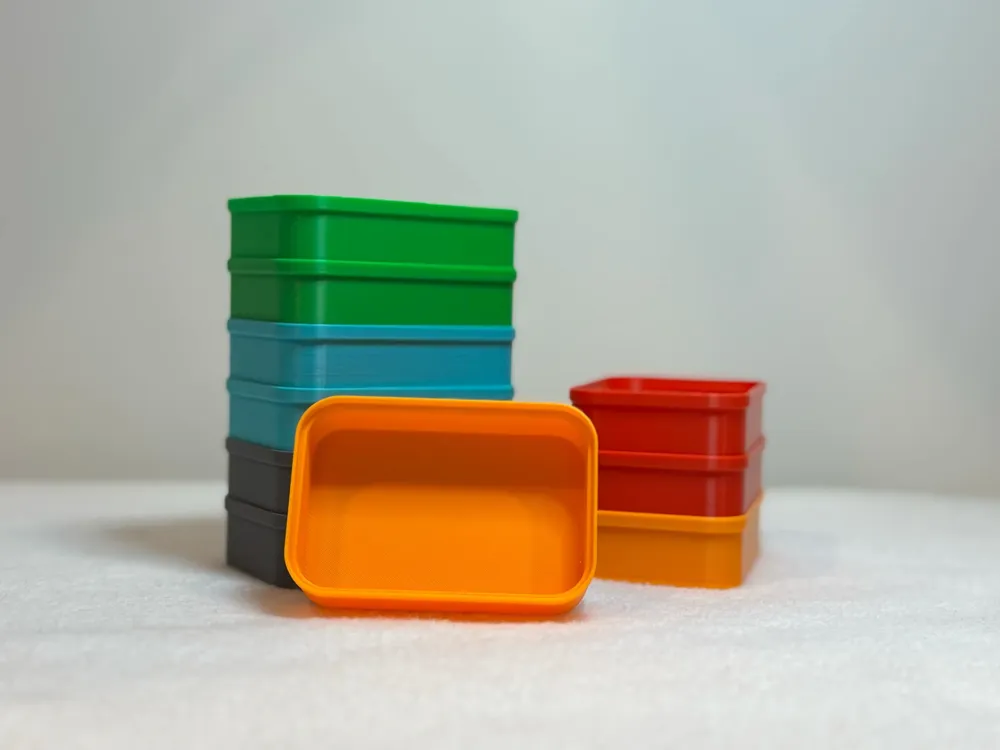Small parts stacking containers no supports - Free 3D Print Model ...