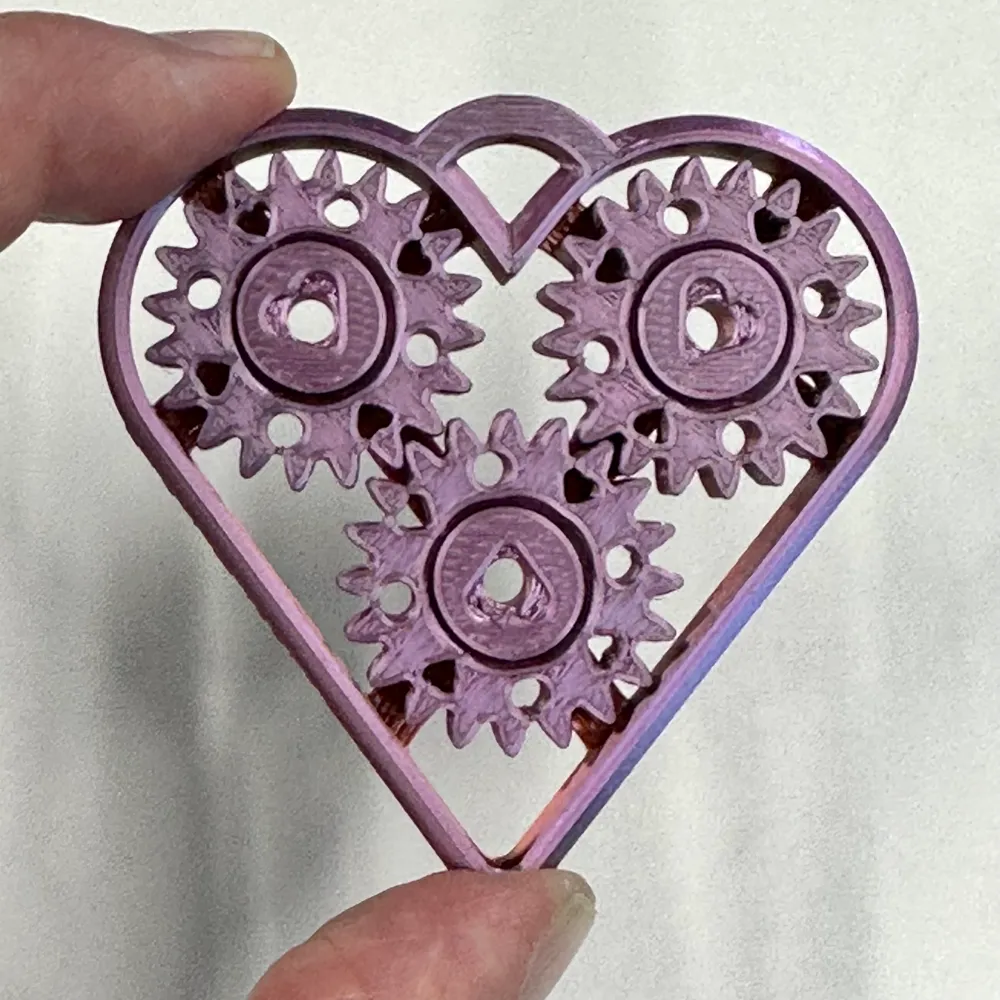 Heart Spin Fidget - Easy print in place! by Dr Craig - MakerWorld