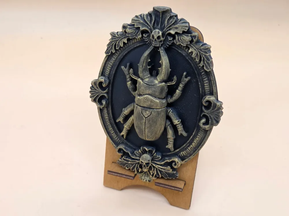 Gothic Beetle Relief in Baroque Style by Christian MakerWorld: Download ...