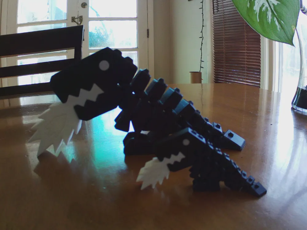 the original Dragon flexi rex Remixed by shreck - MakerWorld