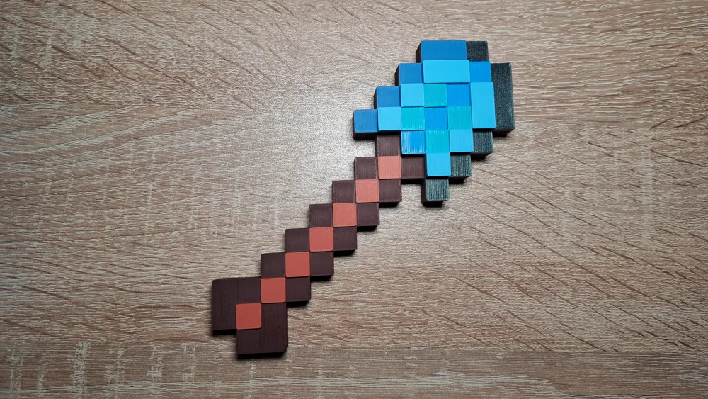 Minecraft Diamond Tools - Free 3D Print Model - MakerWorld