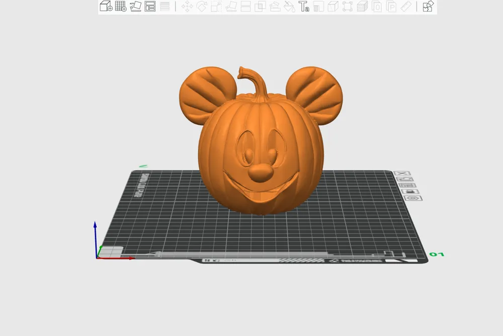 Mickey Halloween Pumpkin face by Wozzy3dHub MakerWorld: Download Free ...