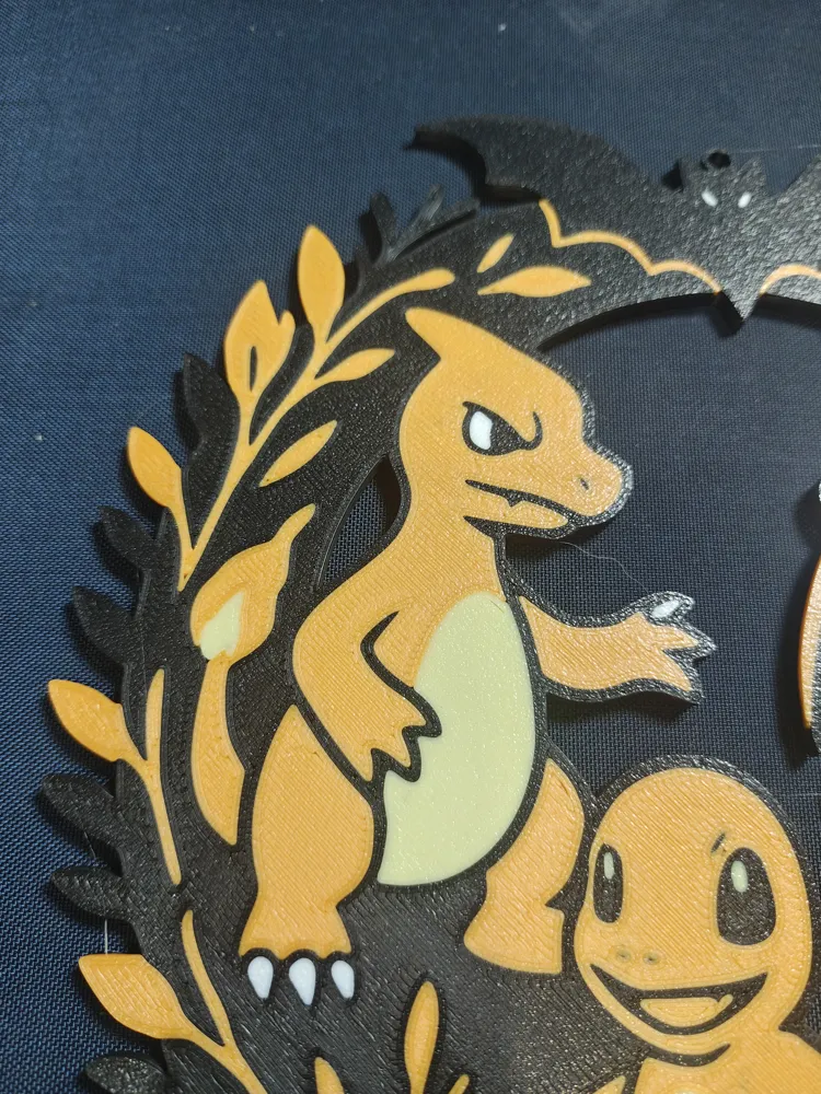 Charizard Evolution Halloween Wreath - Free 3D Print Model - MakerWorld