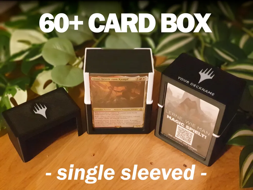 MTG 60+ Card Deck Box (single sleeved) by philhart MakerWorld: Download ...