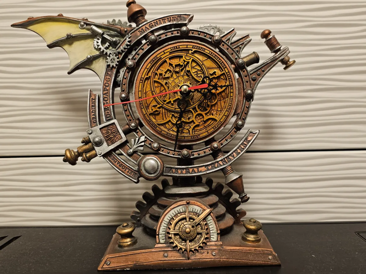 Steampunk Clock Bambu Clock MH011 - Free 3D Print Model - MakerWorld
