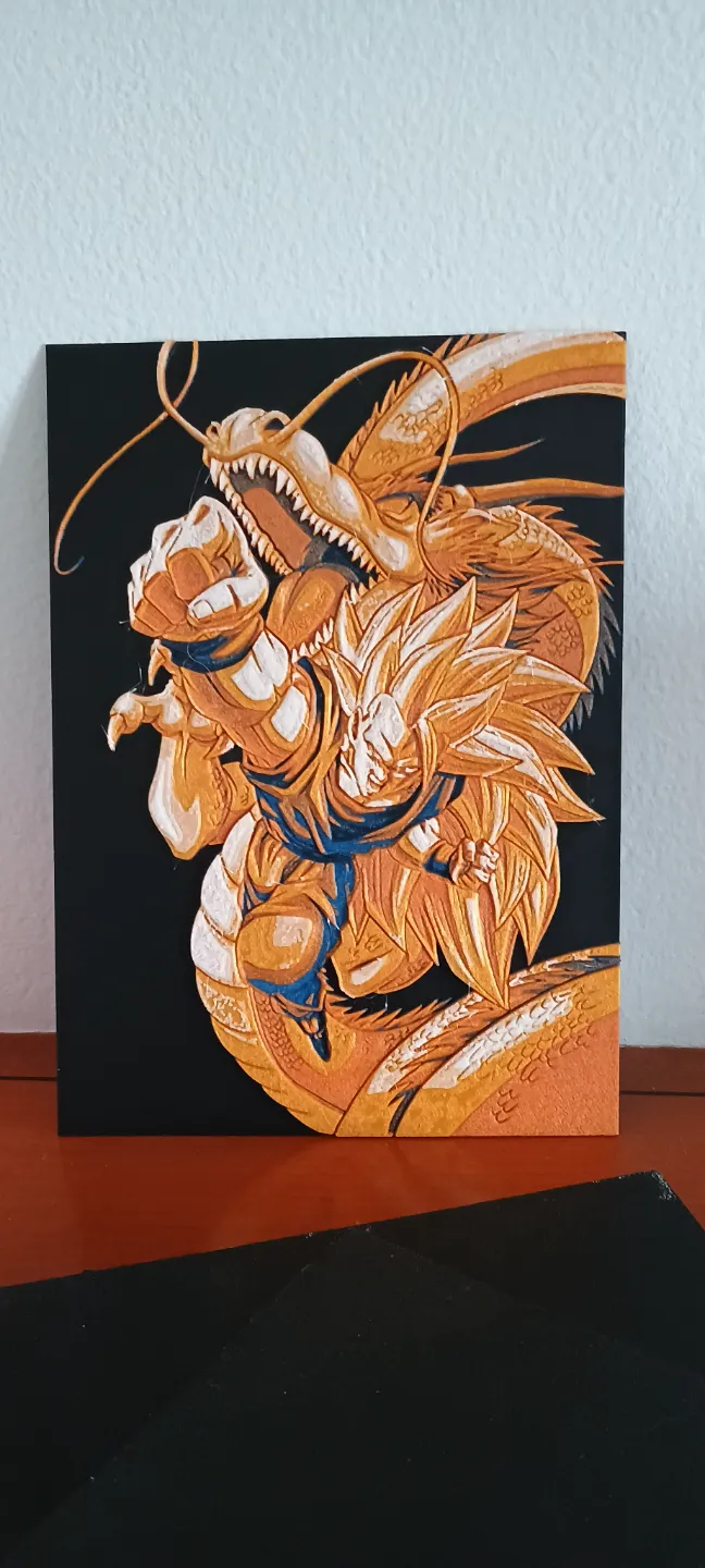 goku ssj3 dragon fist - Free 3D Print Model - MakerWorld