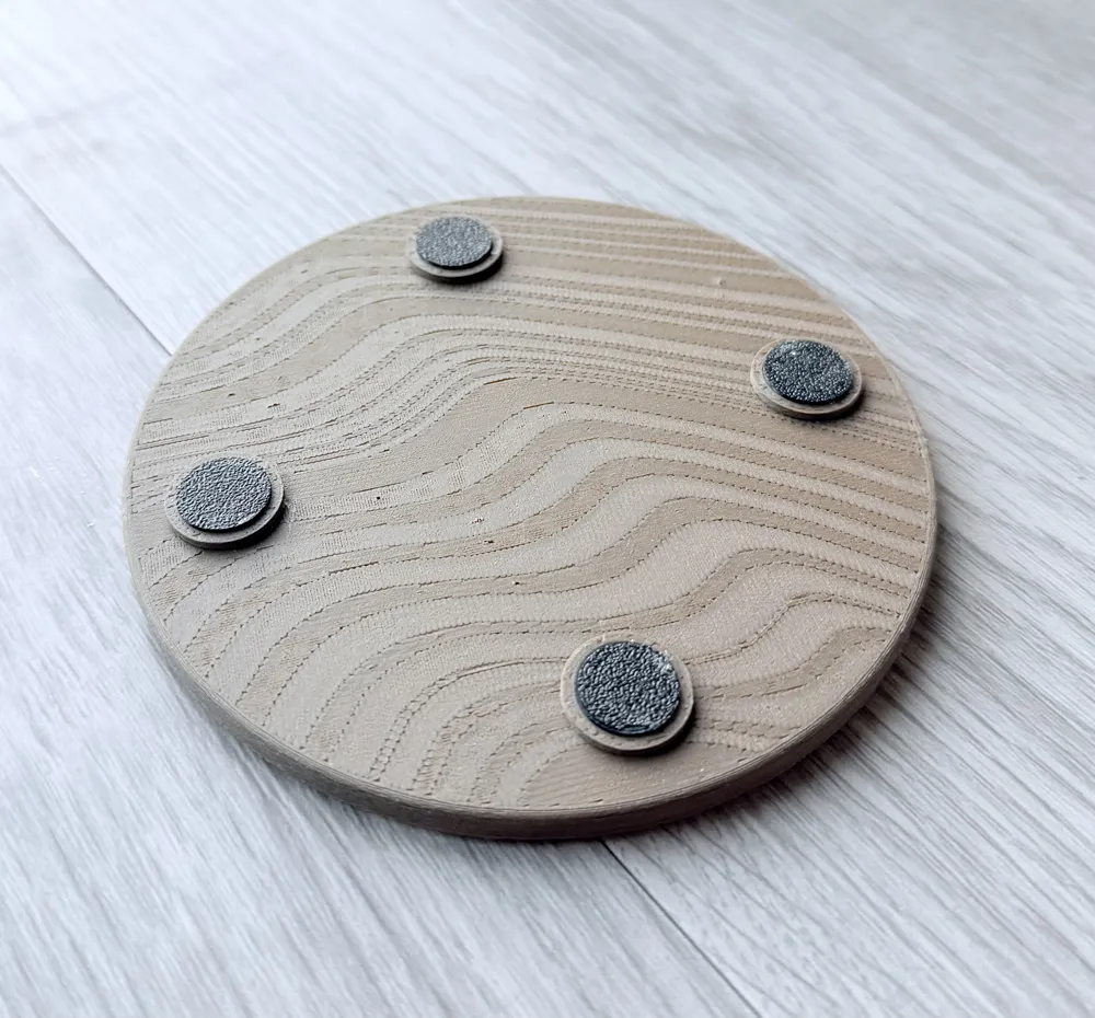 Michigan Wood Inlay Coaster by module MakerWorld: Download Free 3D Models