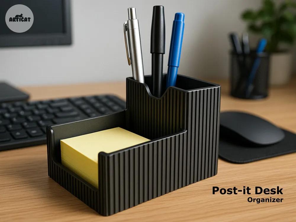 Post-it Desk Organizer by ARTICAT MakerWorld: Download Free 3D Models