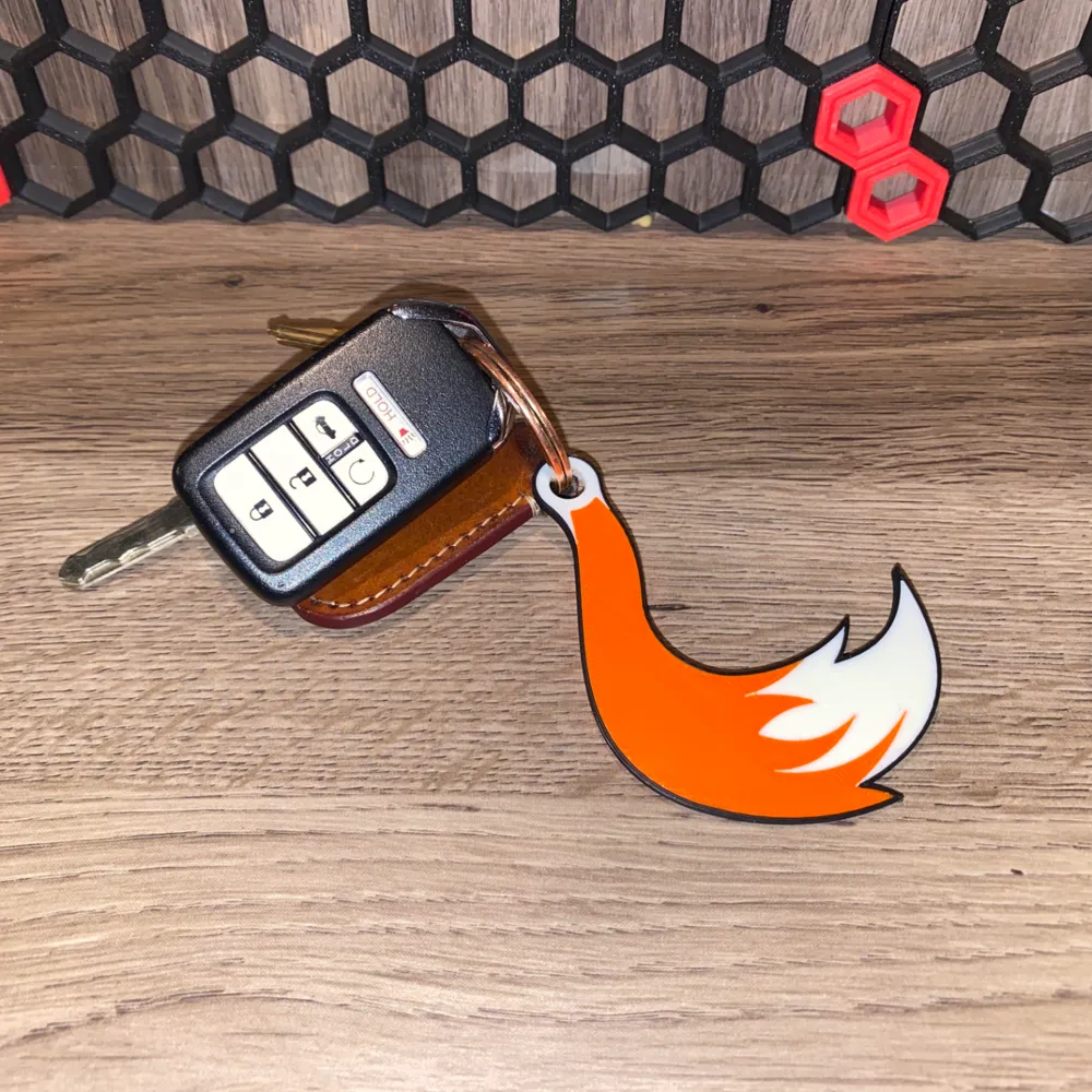 Foxy Keychain! by TehGoldenFox - MakerWorld