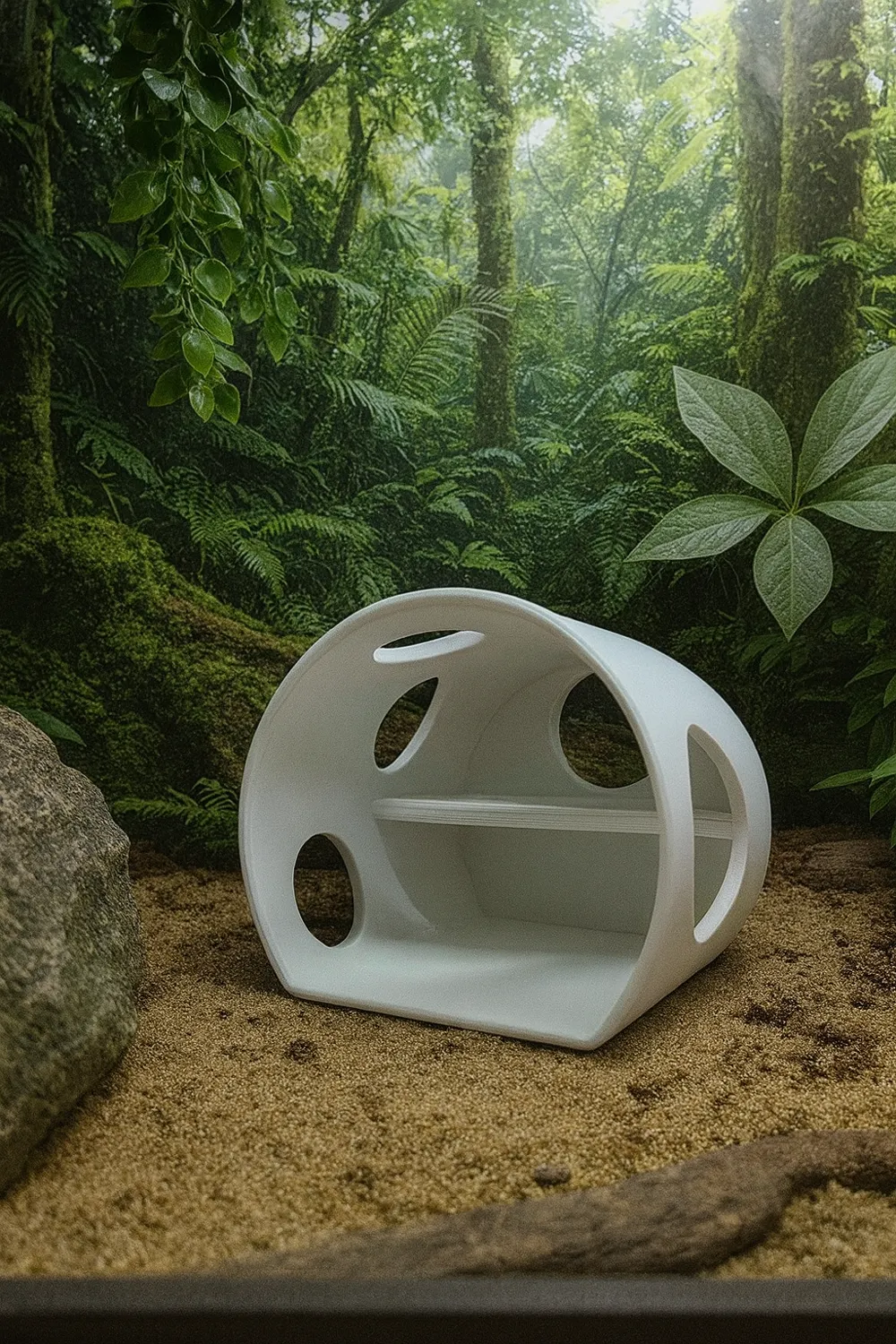 Snake and lizard hide / Round Hut Reptile Hide by SchmerBle MakerWorld ...