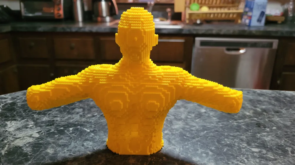 Yellow - Brick Sculpture by Nathan Sawaya by MaxGallows - MakerWorld