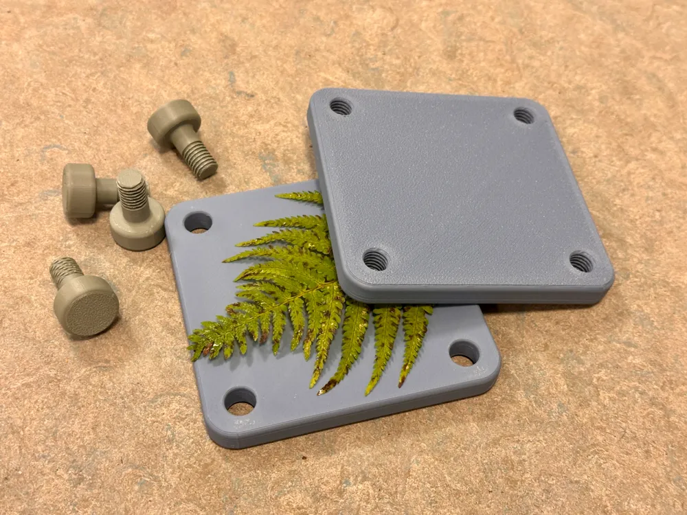 Durable 3D-Printed Flower Press – 10x10 cm by Kiki MakerWorld: Download ...