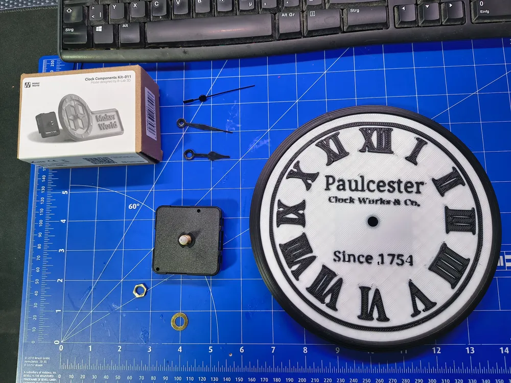 Antique English Wall Clock – Lab KIT-011 / MH011 - Free 3D Print Model ...