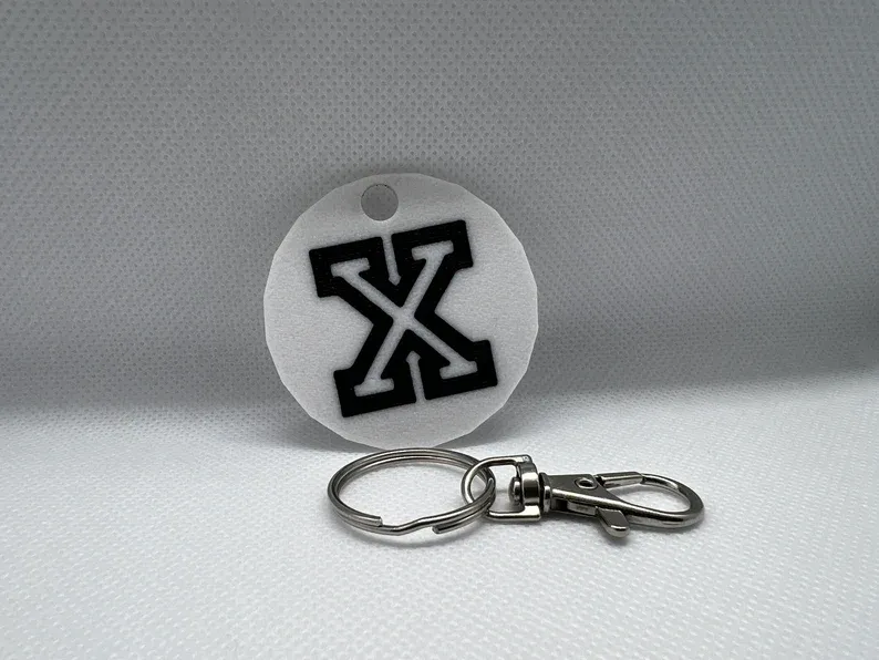 Straight Edge X Keychain by tooALTtoCTRL - MakerWorld