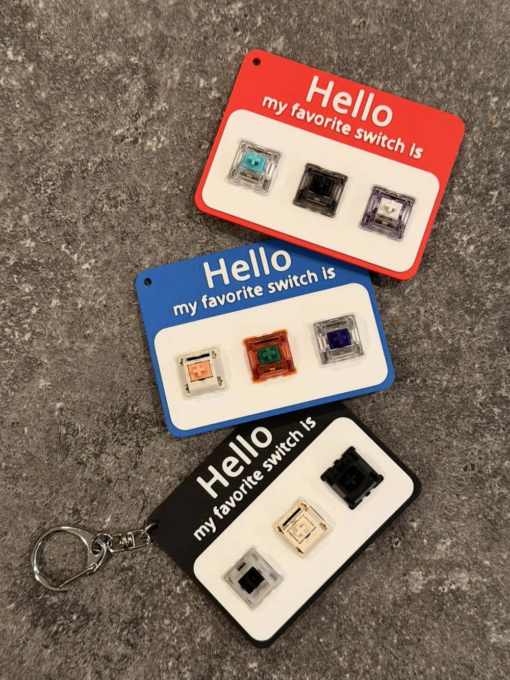 "Hello my favorite switch is" Keyboard Switch ID - Free 3D Print Model ...