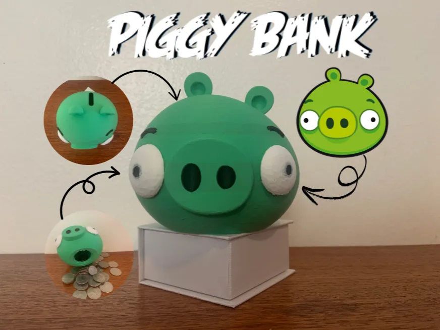 Angry Bird Minion Piggy Bank by BigBluFish MakerWorld: Download Free 3D ...