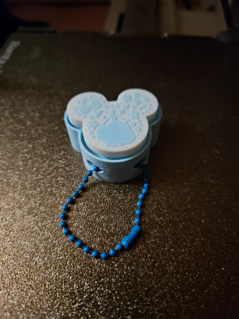 Cinderella Mouse Ears Fidget Clicker Keychain by Picture_it - MakerWorld