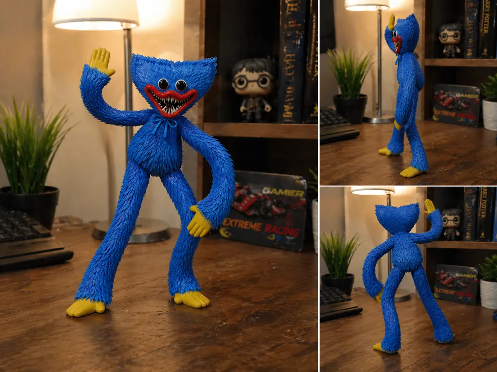 Huggy Wuggy Furry Monster - 3D Printable Figure - Free 3D Print Model ...