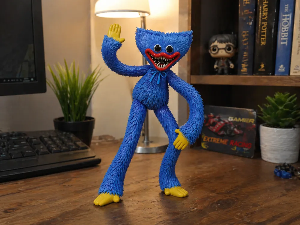 Huggy Wuggy Furry Monster - 3D Printable Figure - Free 3D Print Model ...
