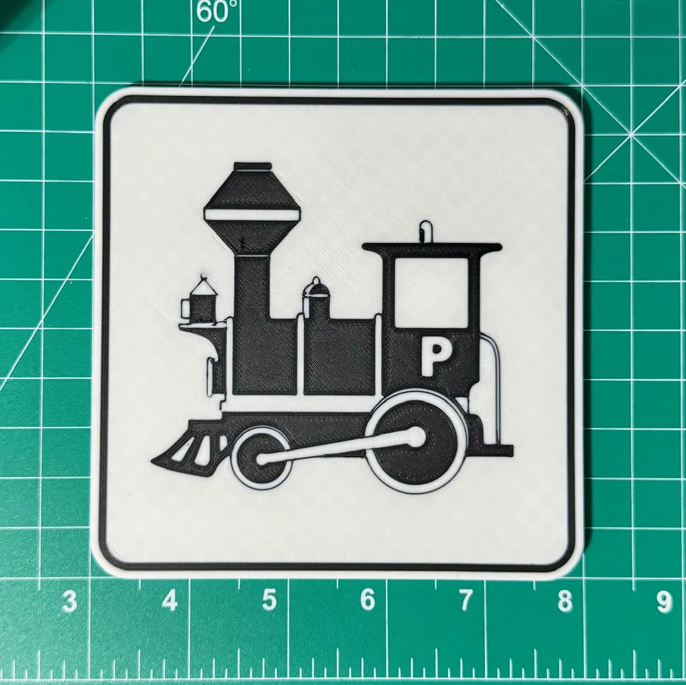 Purdue Train - Old School Cool sign, coaster by CHurc MakerWorld ...