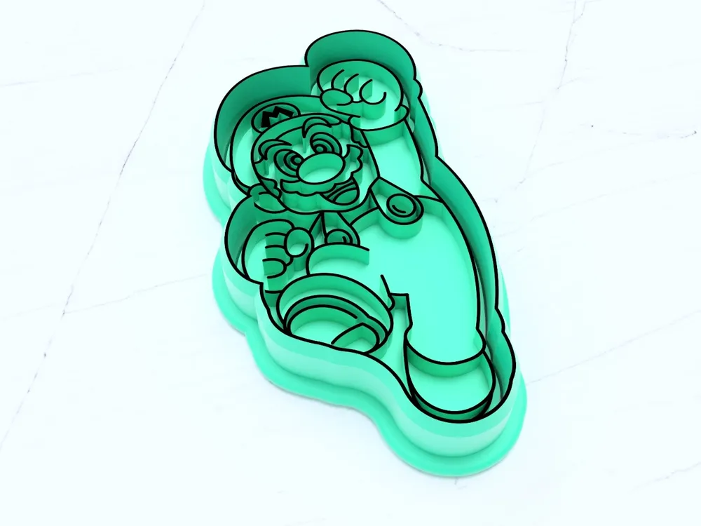 Super Mario Cookie Cutter - 10cm by T3DY MakerWorld: Download Free 3D ...