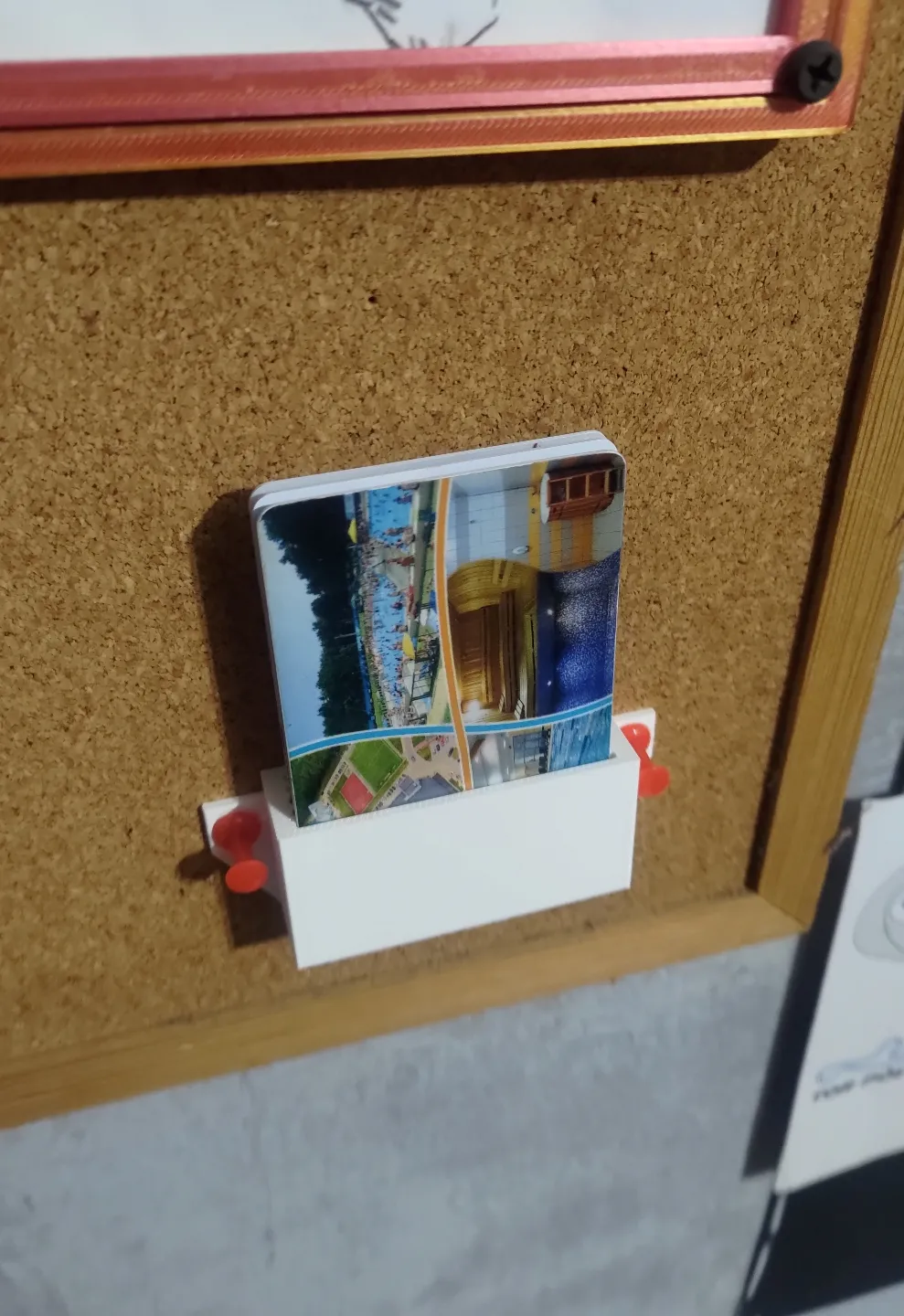 Credit/NFC/Loyalty Card Holder for Cork Boards by kamil_1l - MakerWorld