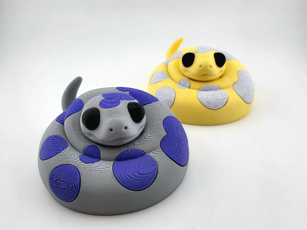 Kawaii Snake 3D Model with Customizable NO AMS - Free 3D Print Model ...