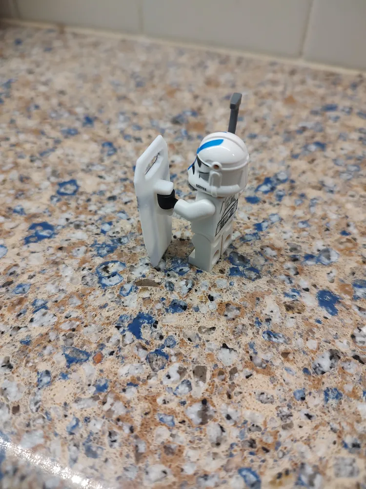 Legō Clone Trooper Shield - Free 3D Print Model - MakerWorld