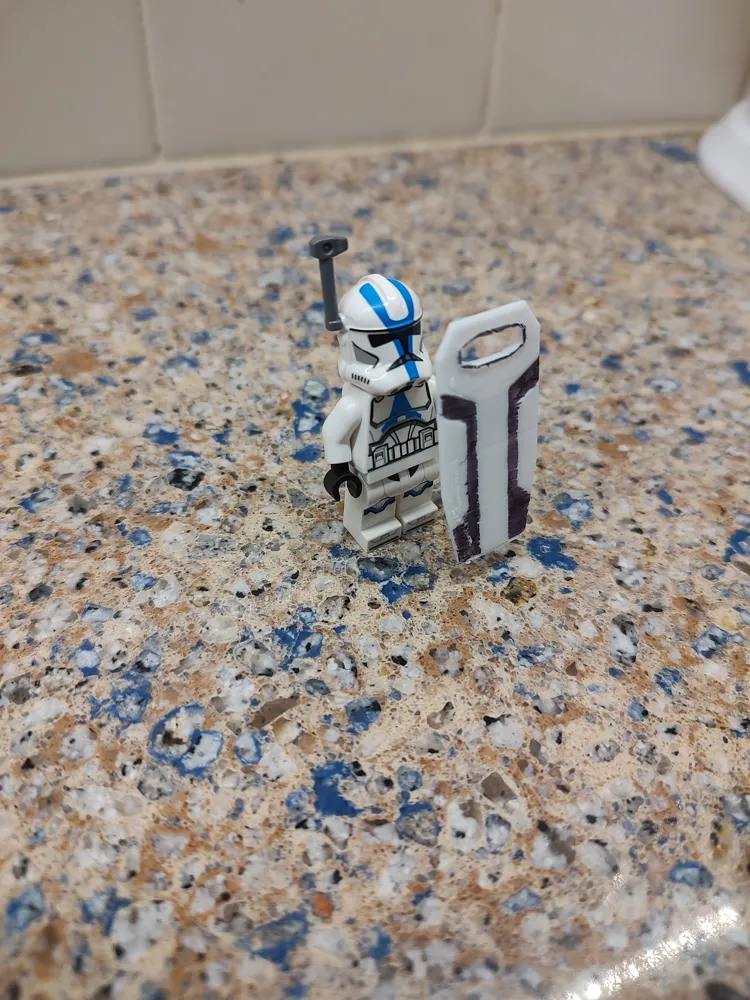 Legō Clone Trooper Shield - Free 3D Print Model - MakerWorld