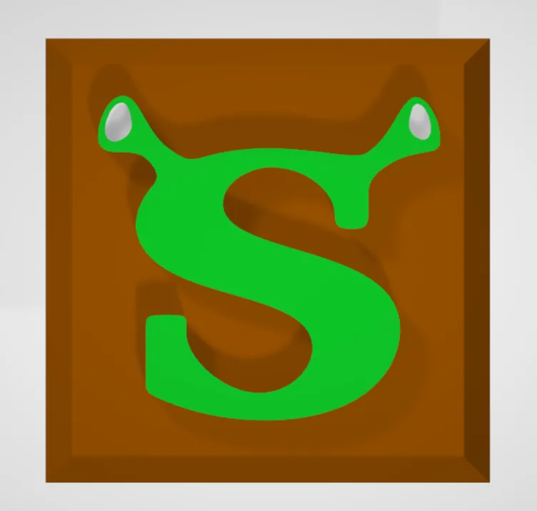 KeyCap Letter S (Shrek) by mld.3d.italia - MakerWorld