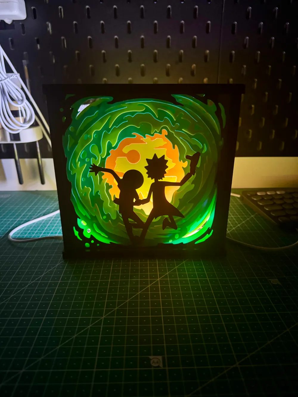 Rick and Morty shadow box by Loty3D - MakerWorld