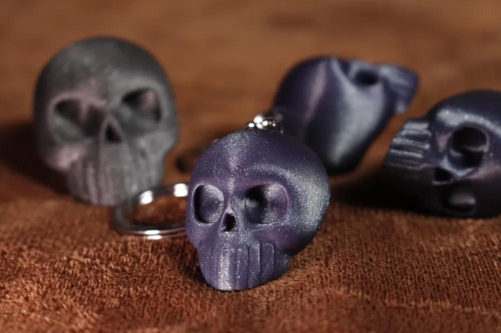 Cute Skull Keychain by 3DinPlastic - MakerWorld
