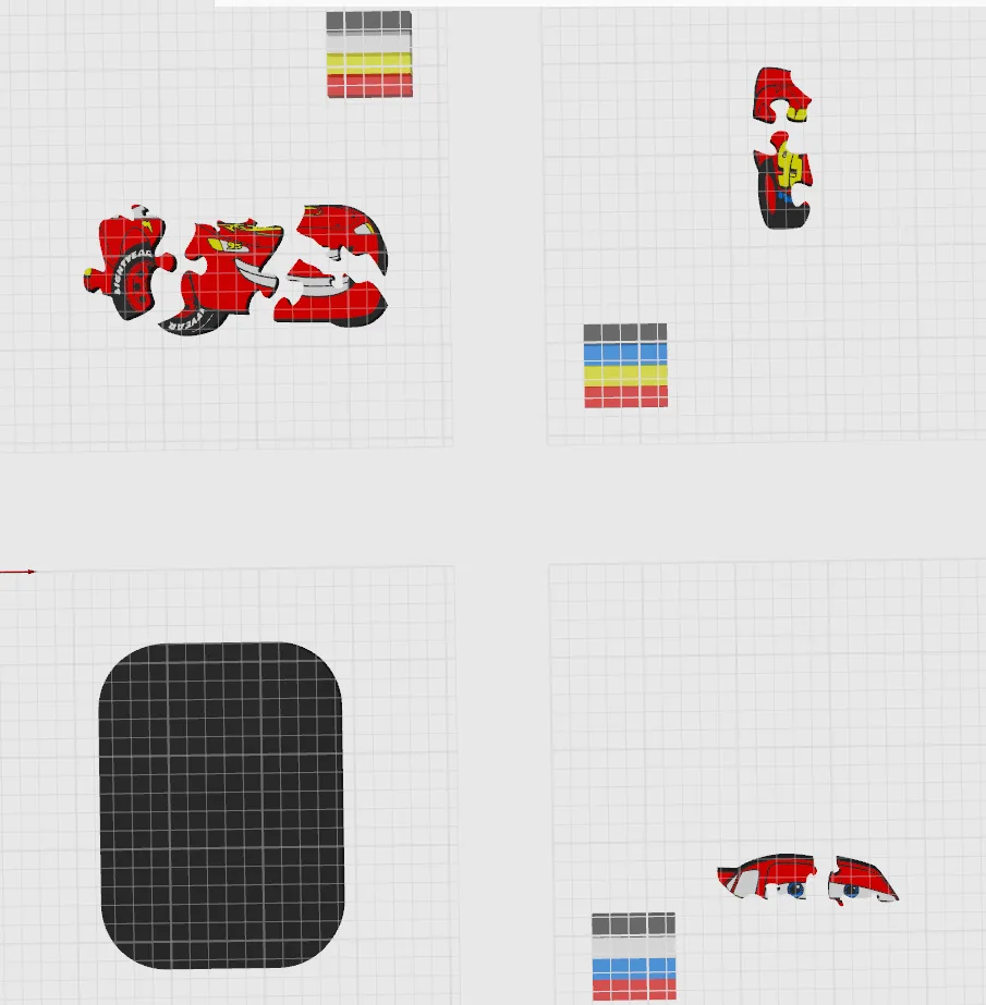 Lighting McQueen - insert puzzle for kids - AMS - Free 3D Print Model ...