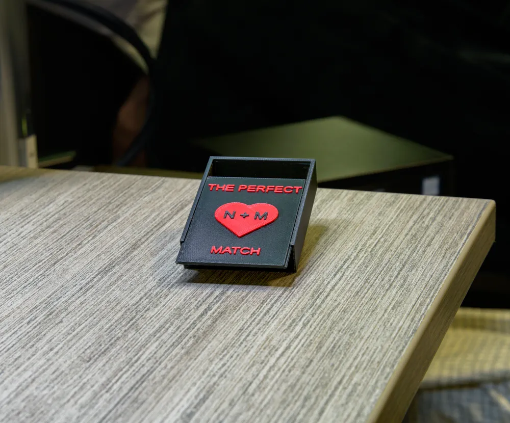 Perfect match matchbox with customizable initials by Zoddie - MakerWorld