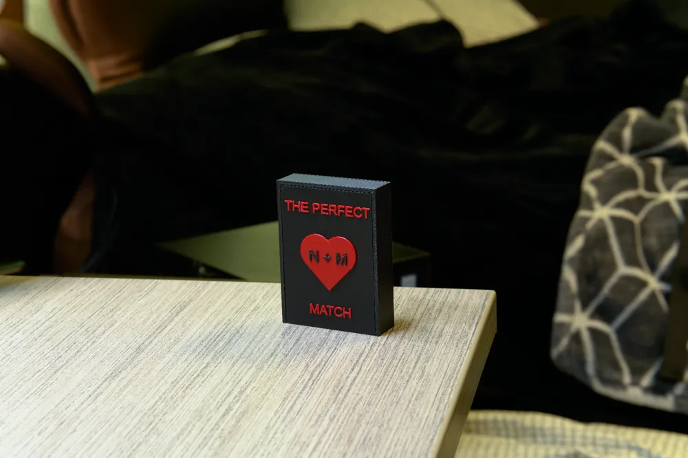 Perfect match matchbox with customizable initials by Zoddie - MakerWorld