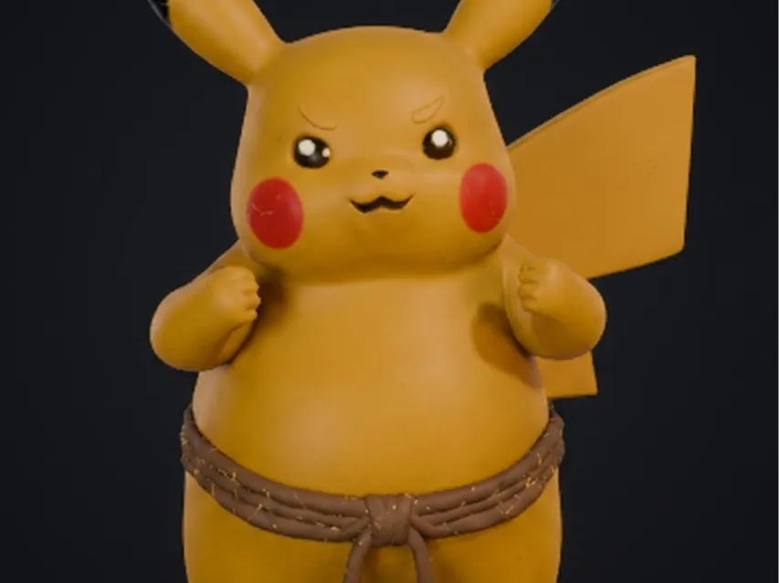 Pikachu Sumo wrestler - Free 3D Print Model - MakerWorld
