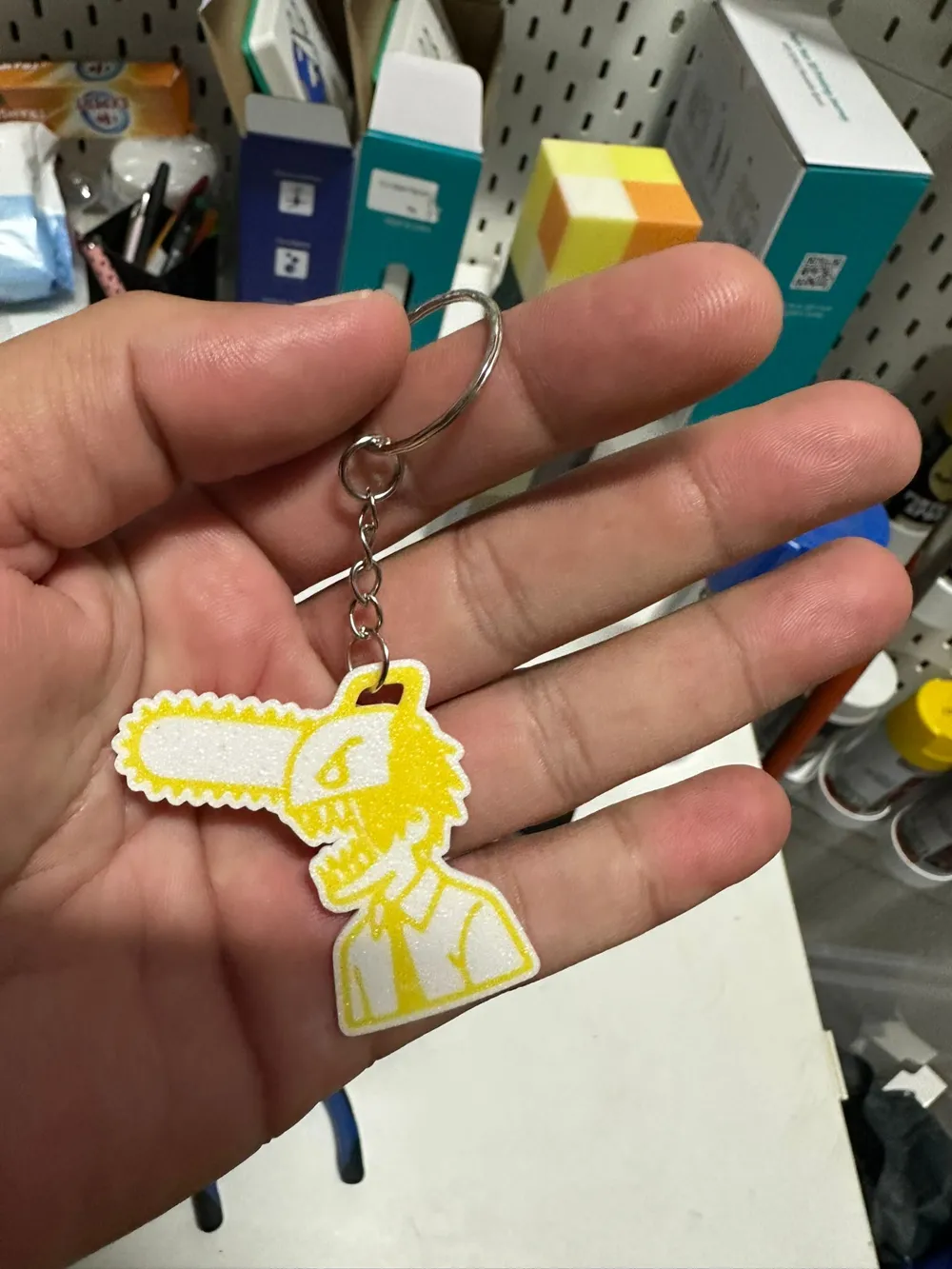 Chainsaw man key ring by Almaxon MakerWorld: Download Free 3D Models