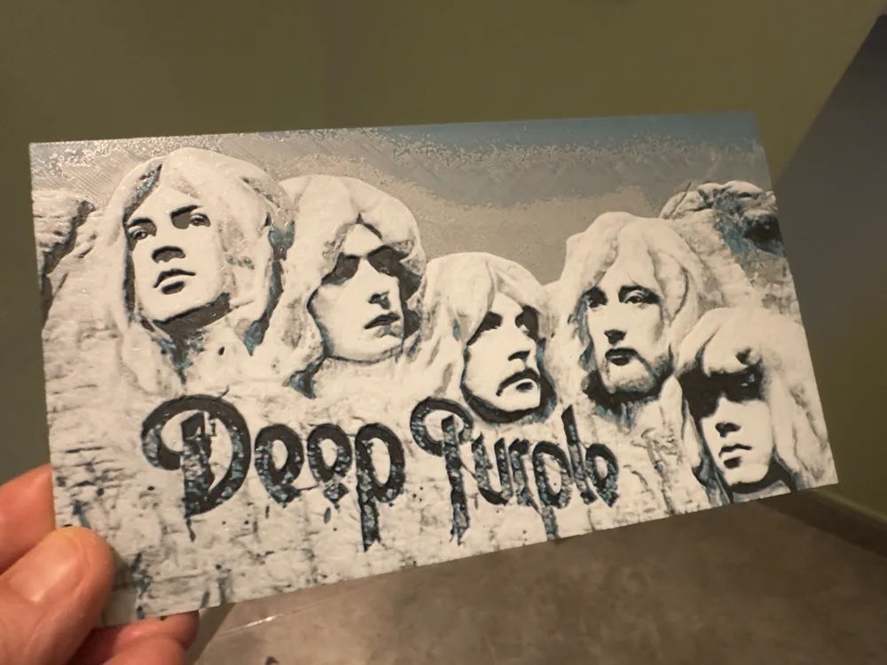 Hueforge di Deep Purple by Print_Roma_3D - MakerWorld