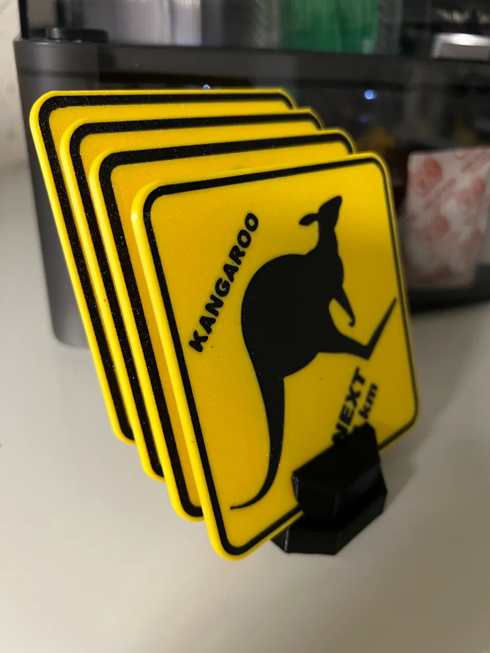 Australian Animal Road Sign Coasters with Holder by 3DPrintCraft ...