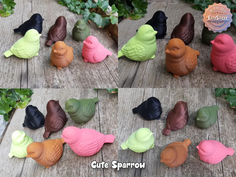 Cute Sparrow by EzzySziggy MakerWorld: Download Free 3D Models