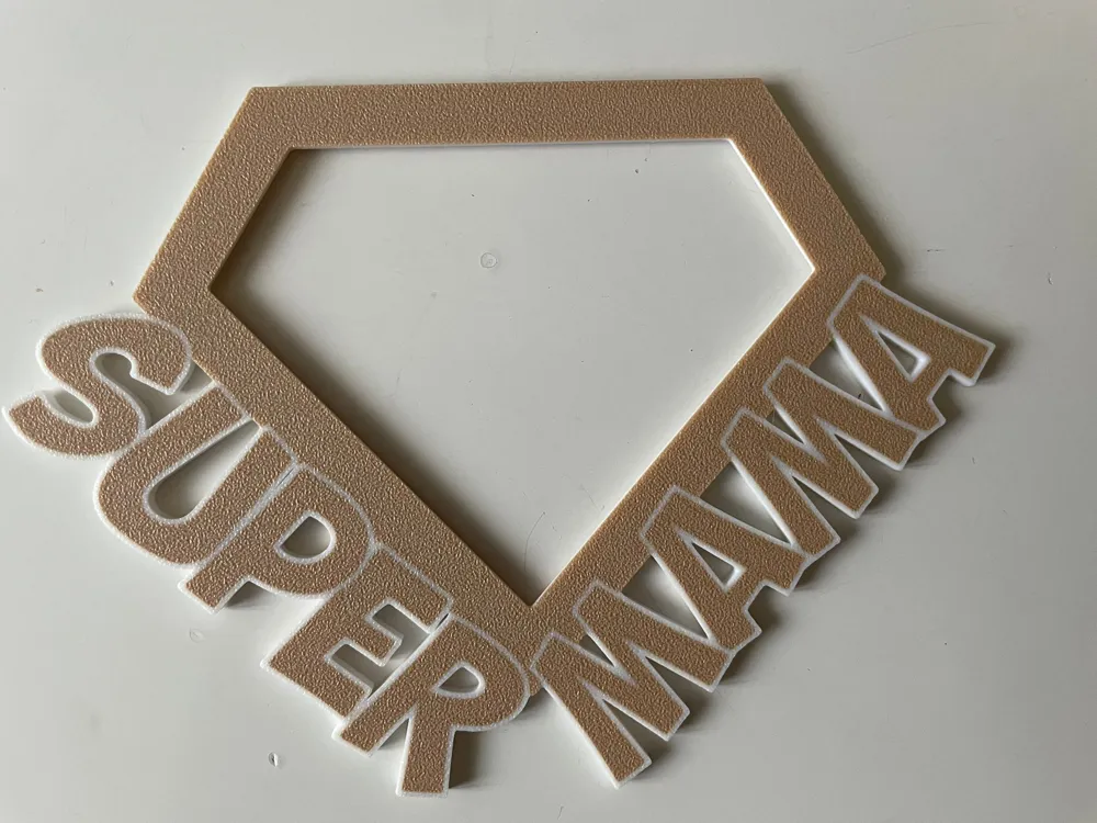 Super Mama Photo Frame by blerk85 MakerWorld: Download Free 3D Models