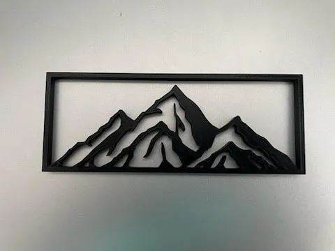 Mountain Backdrop Decoration - Free 3D Print Model - MakerWorld