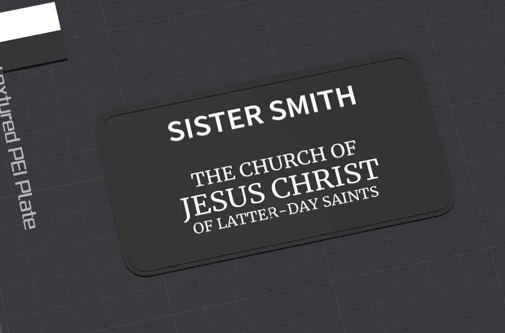 Mormon Missionary Name Badge - Fully Customisable! by SuperMaribo ...