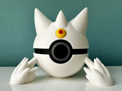 Mega Gengar Ball - Pokemon - Pokeball Functional - Free 3D Print Model ...