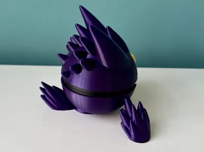 Mega Gengar Ball - Pokemon - Pokeball Functional by Torikami MakerWorld ...
