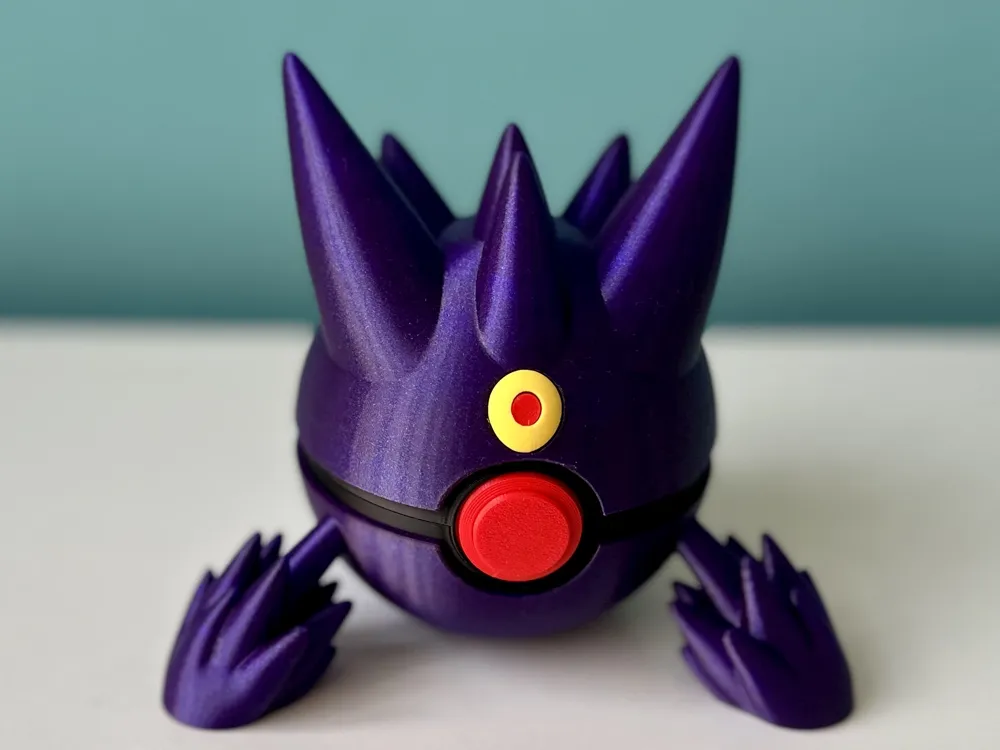 Mega Gengar Ball - Pokemon - Pokeball Functional by Torikami MakerWorld ...